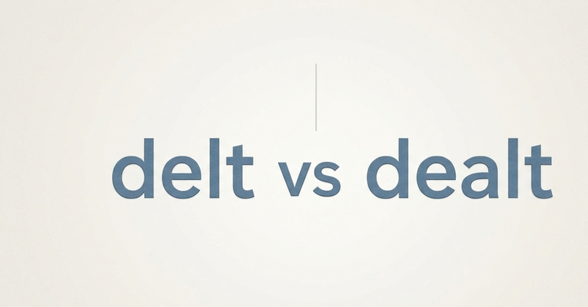 Delt vs Dealt: Which Word Is Correct?